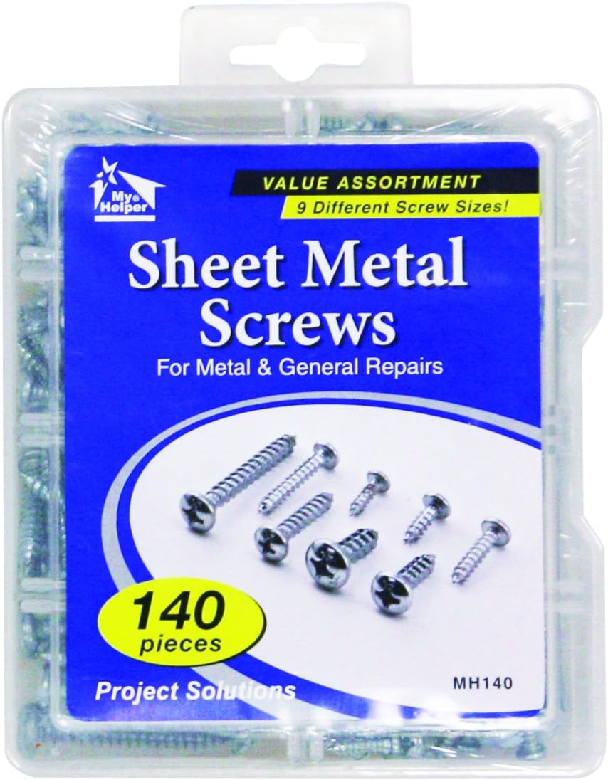 Amazon.com: My Helper MH140 Sheet Metal Screws 140Piece Set ...
