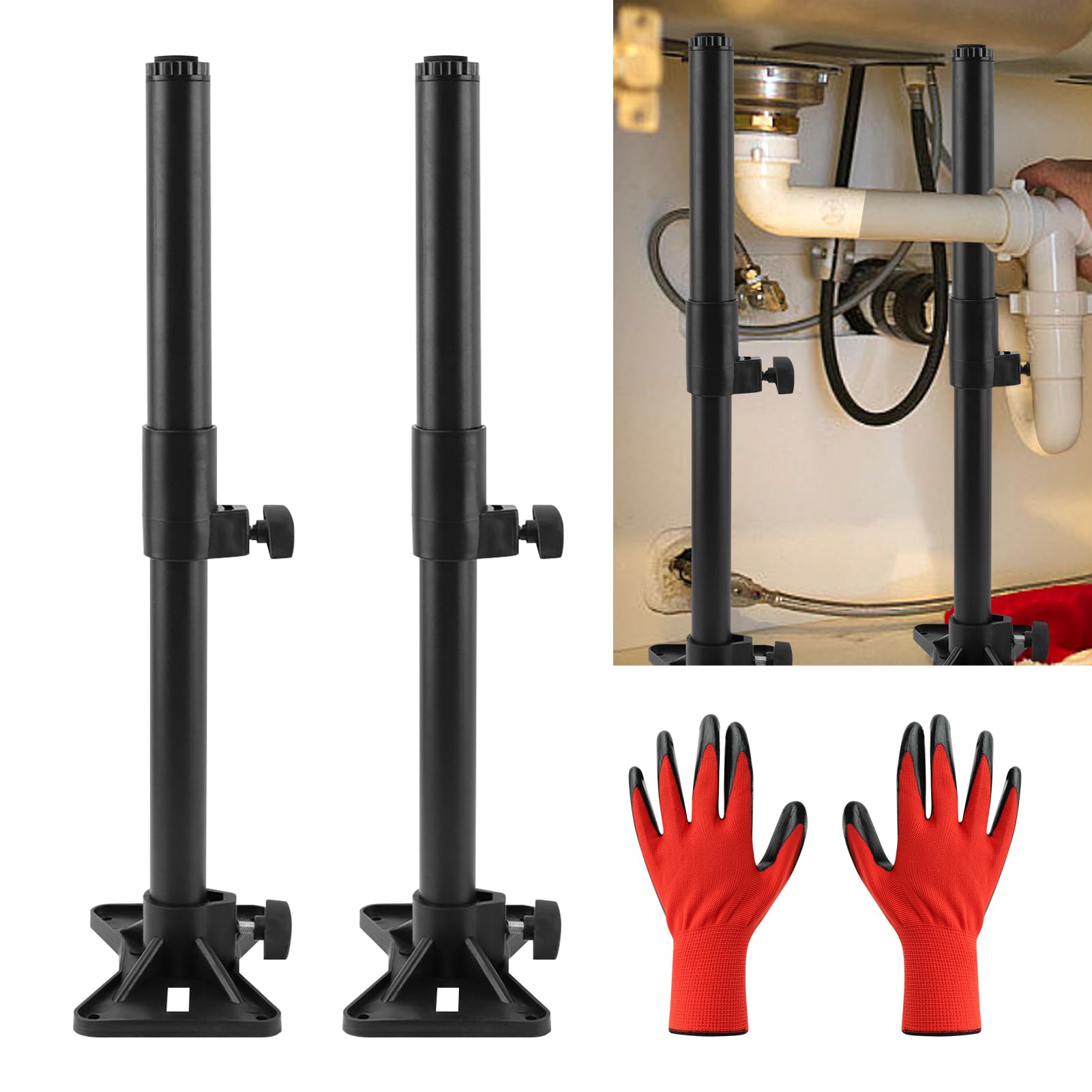 2 Pack Universal Undermount Sink Support Brackets, 13.8- 23.6 Inch ...