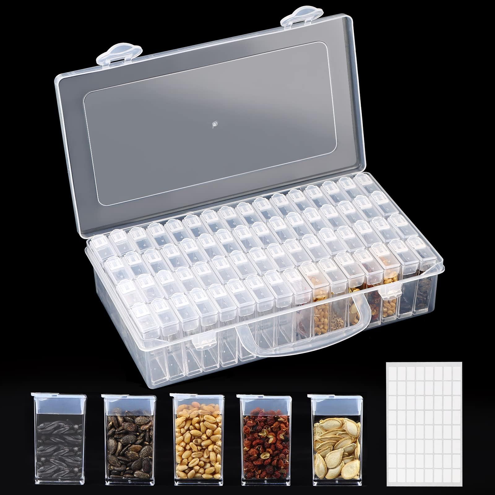 Amazon.com : SMUJU 【80 Slots】 Seed Storage Organizer, Sturdy Seed ...