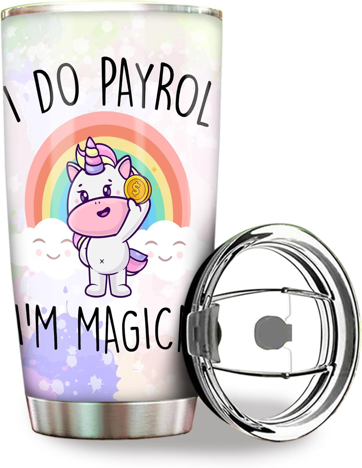 Amazon.com | MEDROC HR Tumbler Stainless Steel 20oz, I Do Payroll I'm ...