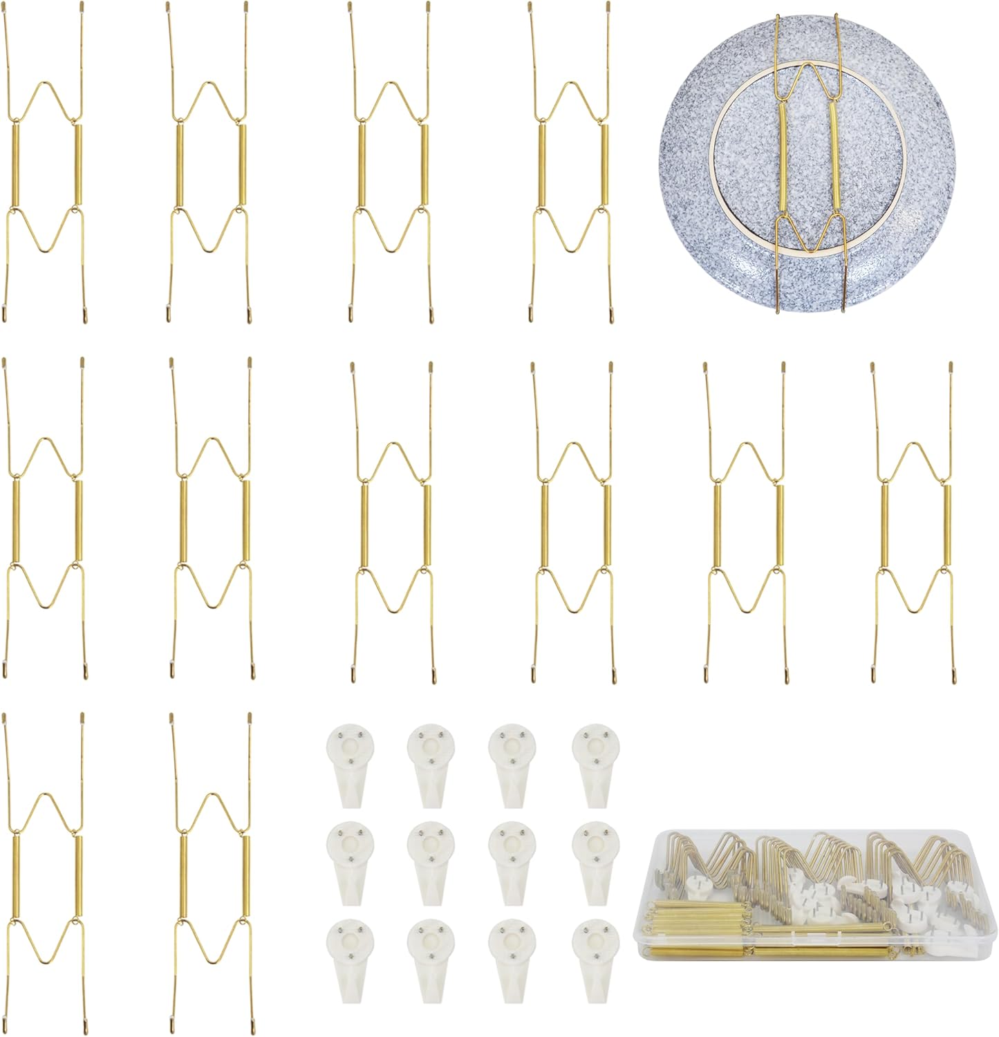 Amazon.com - KAHIT 8 Inch Plate Hangers 12pack Plate Hangers for The ...