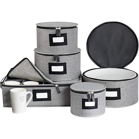Amazon.com - China Storage Containers Box Set for Dinnerware,Hard Shell ...