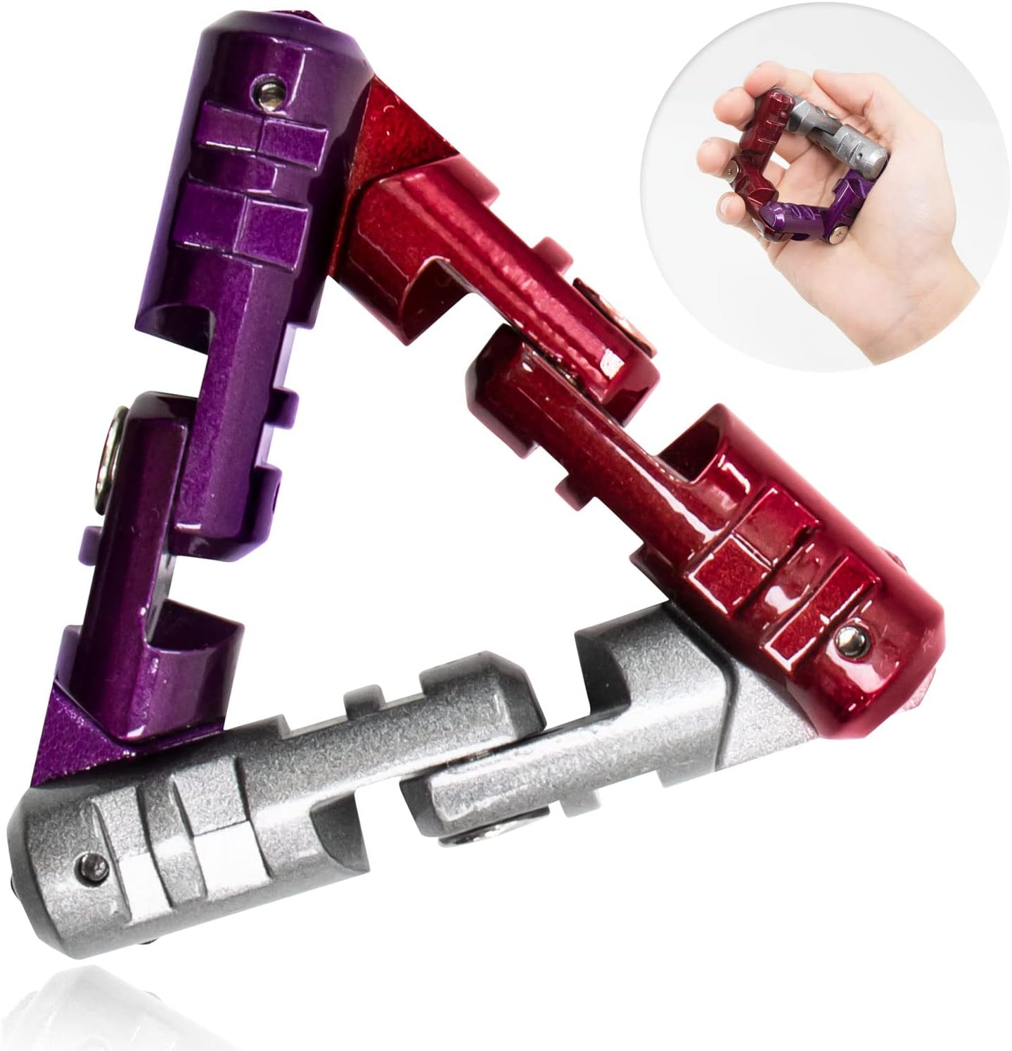 Amazon.com: Zolunu Infinite Flip Fidget Toys, Metal Triangles Sensory ...