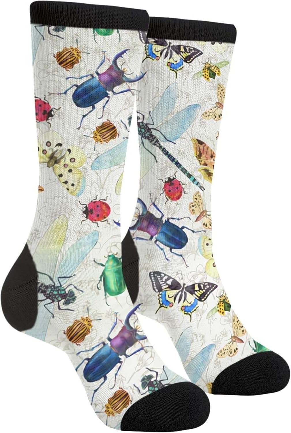 TyQii Socks Insect Species Novelty Socks For Women & Men Gifts, Black ...