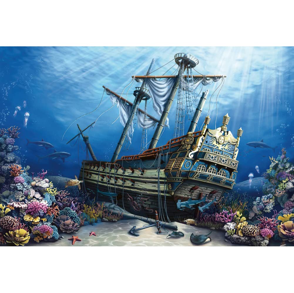 Sunken Ship Wallpaper Photo Of Fantasy Underwater Shipwreck 4K