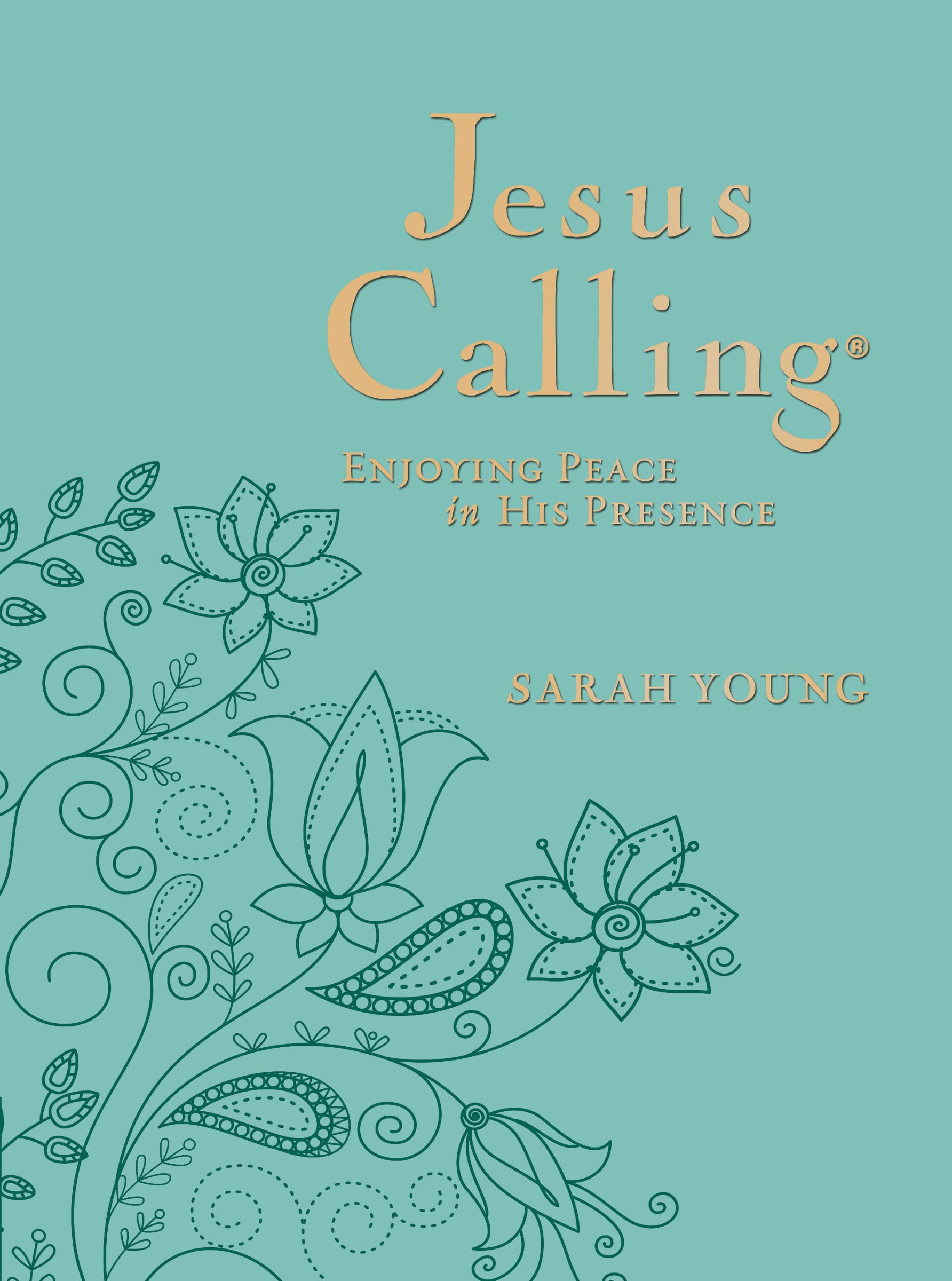 Jesus Calling, Large Text Teal Leathersoft, with Full Scriptures ...