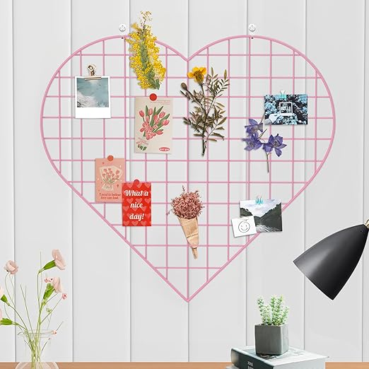 Amazon.com - ECLENYES Grid Photo Wall Panels - 22.4"x20.4" Heart Shape ...