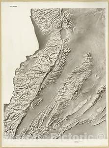 Amazon.com: Historic Wall Map - CIA Terrain Board Collection - North ...