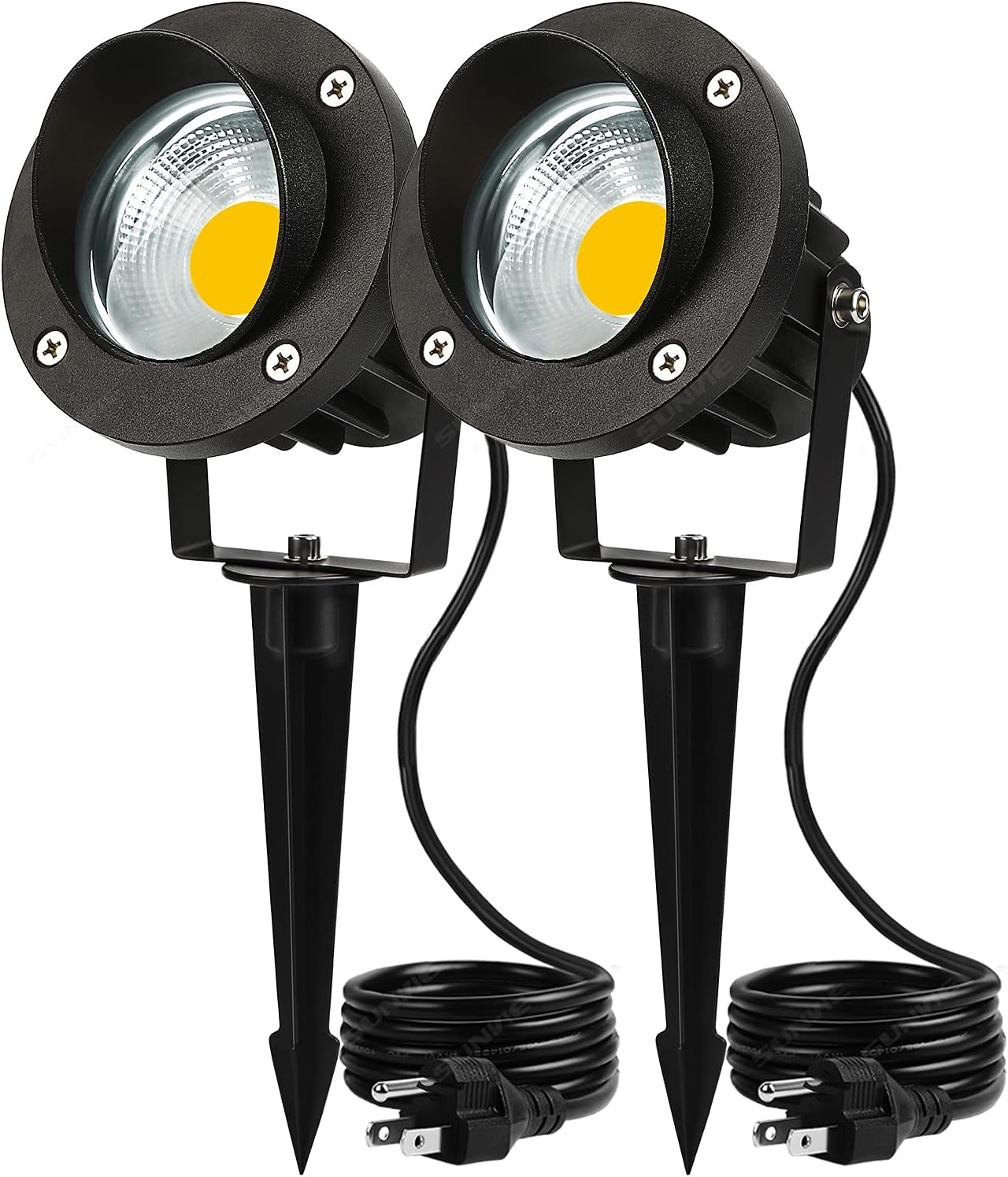 SUNVIE 20W Outdoor Spotlight LED Landscape Lighting 120V AC Waterproof ...