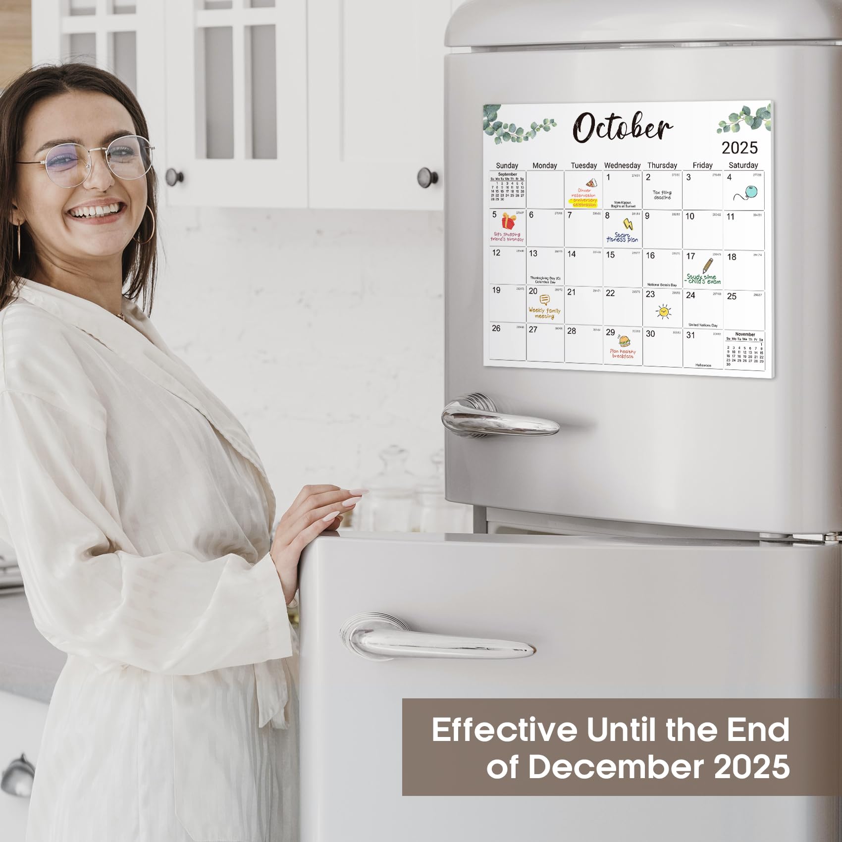 Snapklik.com : Aesthetic 2024 Magnetic Calendar For Refrigerator ...