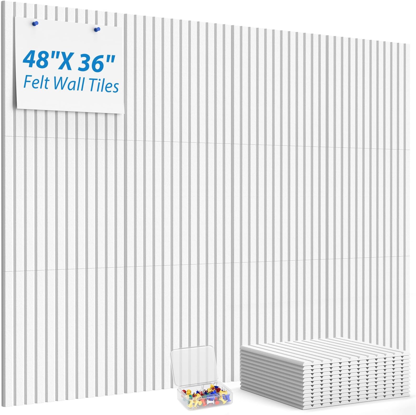 Amazon.com : Felt Cork Board for Wall: Extra Large Bulletin Board for ...