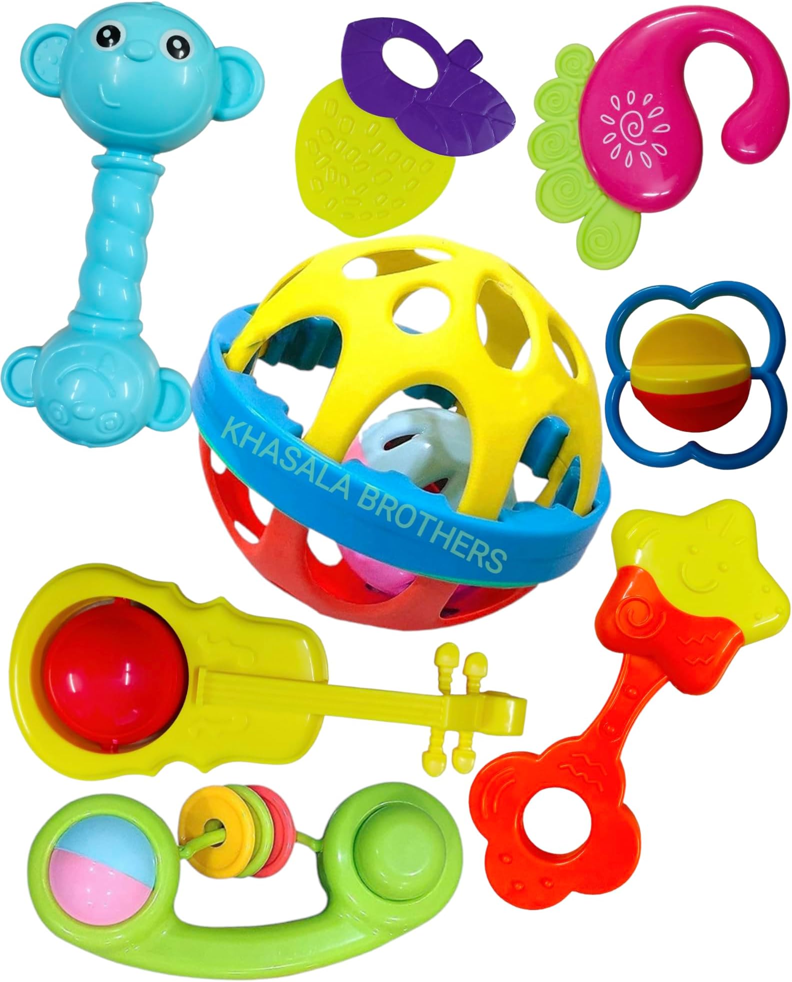 Trendy Dukaan™ Dumbbell BPA-free and Non Toxic Rattle Toys for Babies ...