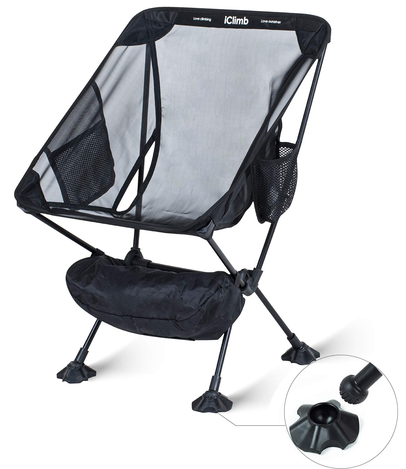 iClimb Outdoor Chair, Ultra Lightweight, Compact, Foldable, Beach Chair ...