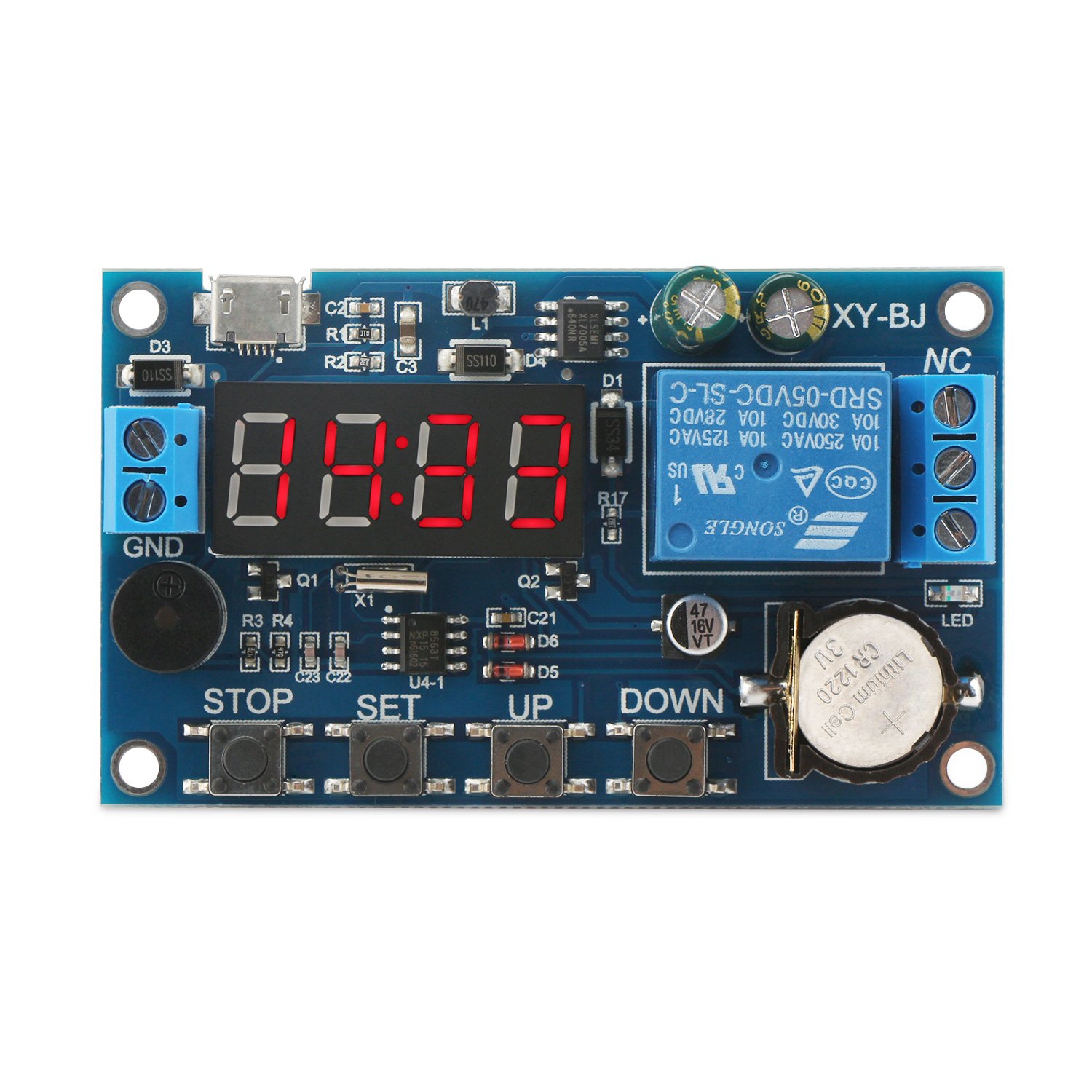 Buy DROK® DC 5~60V Real-time Relay Digital Time Delay Relay Module ...