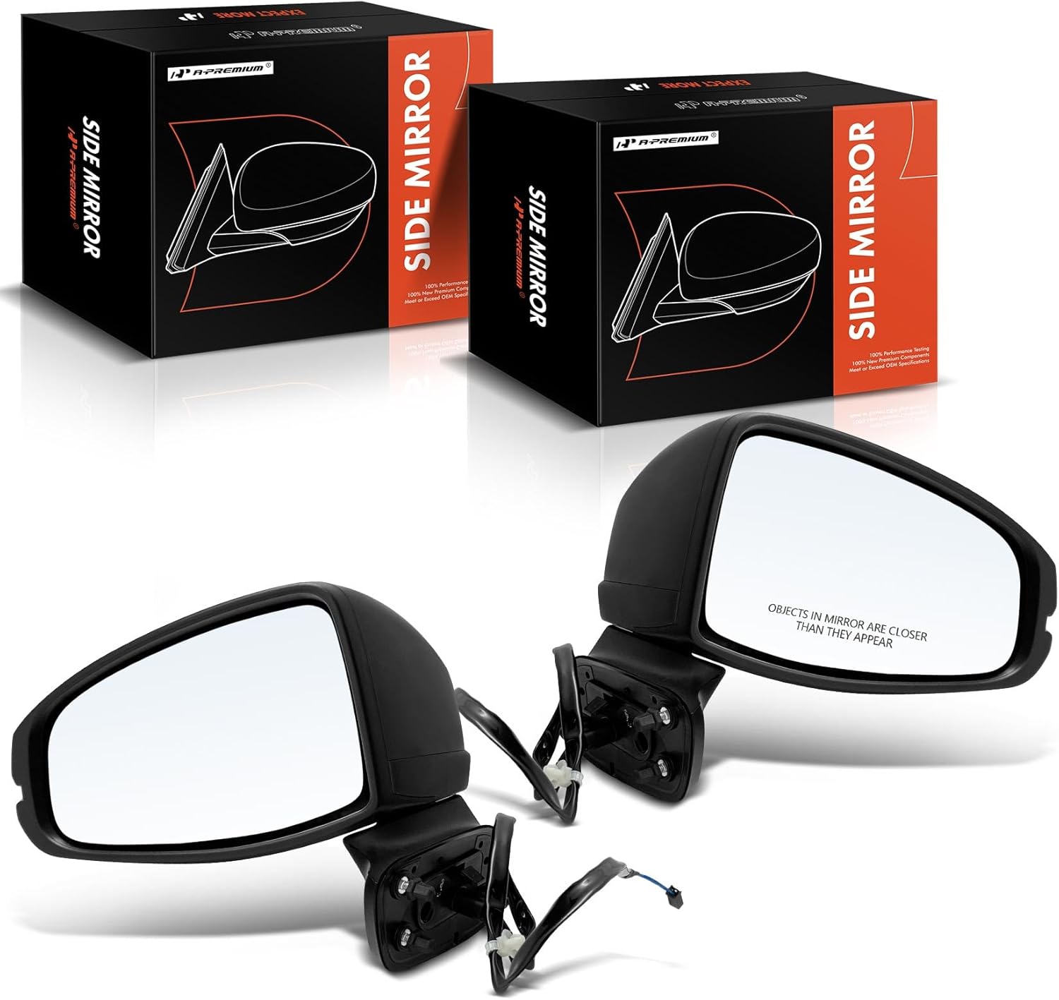 A-Premium Par (2) espejos retrovisores eléctricos para lado del ...