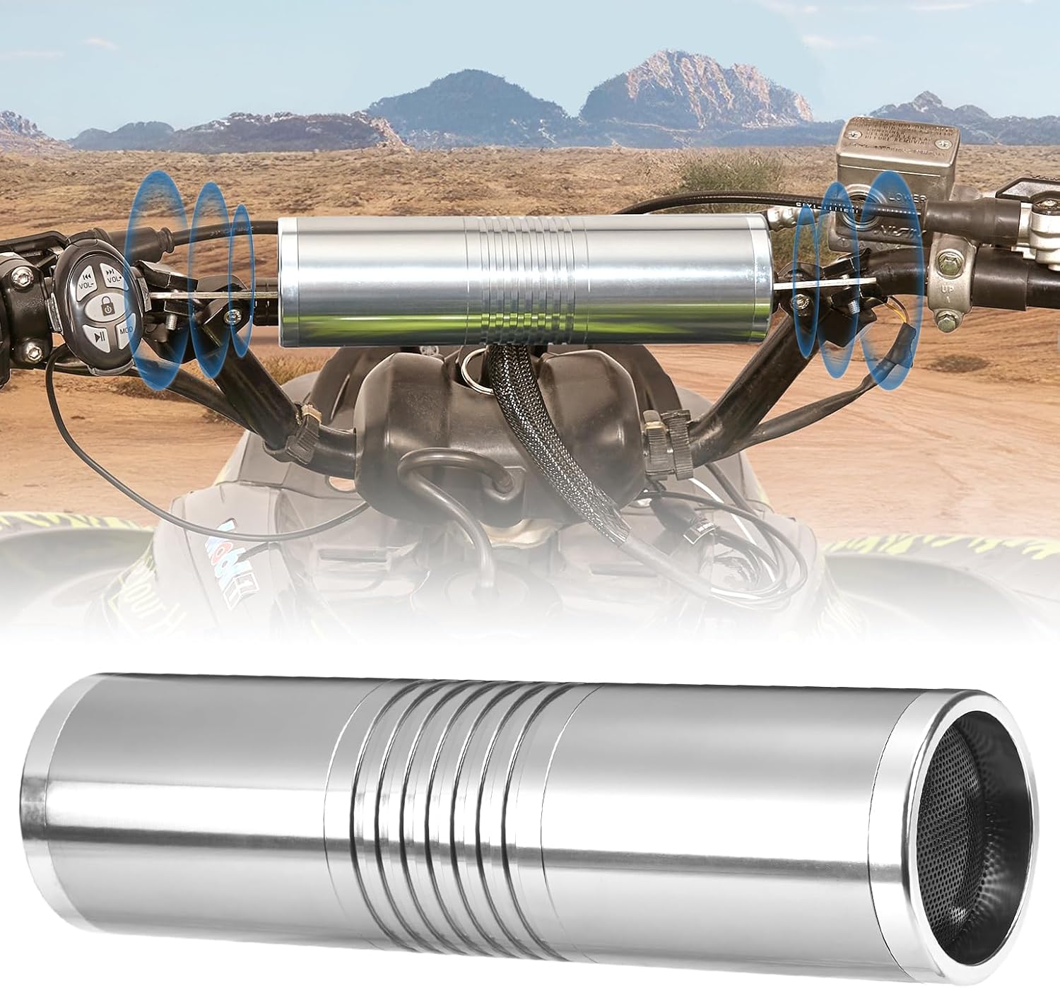 Amazon.com: KEMIMOTO Motorcycle Speaker, ATV Motorcycle Stereo Speaker ...