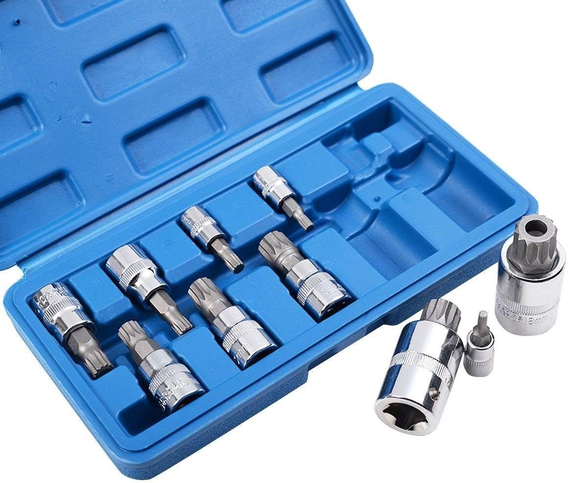 Amazon.com: GOFLAME Bit Socket Set 10 PC 12 Point MM Triple Square ...