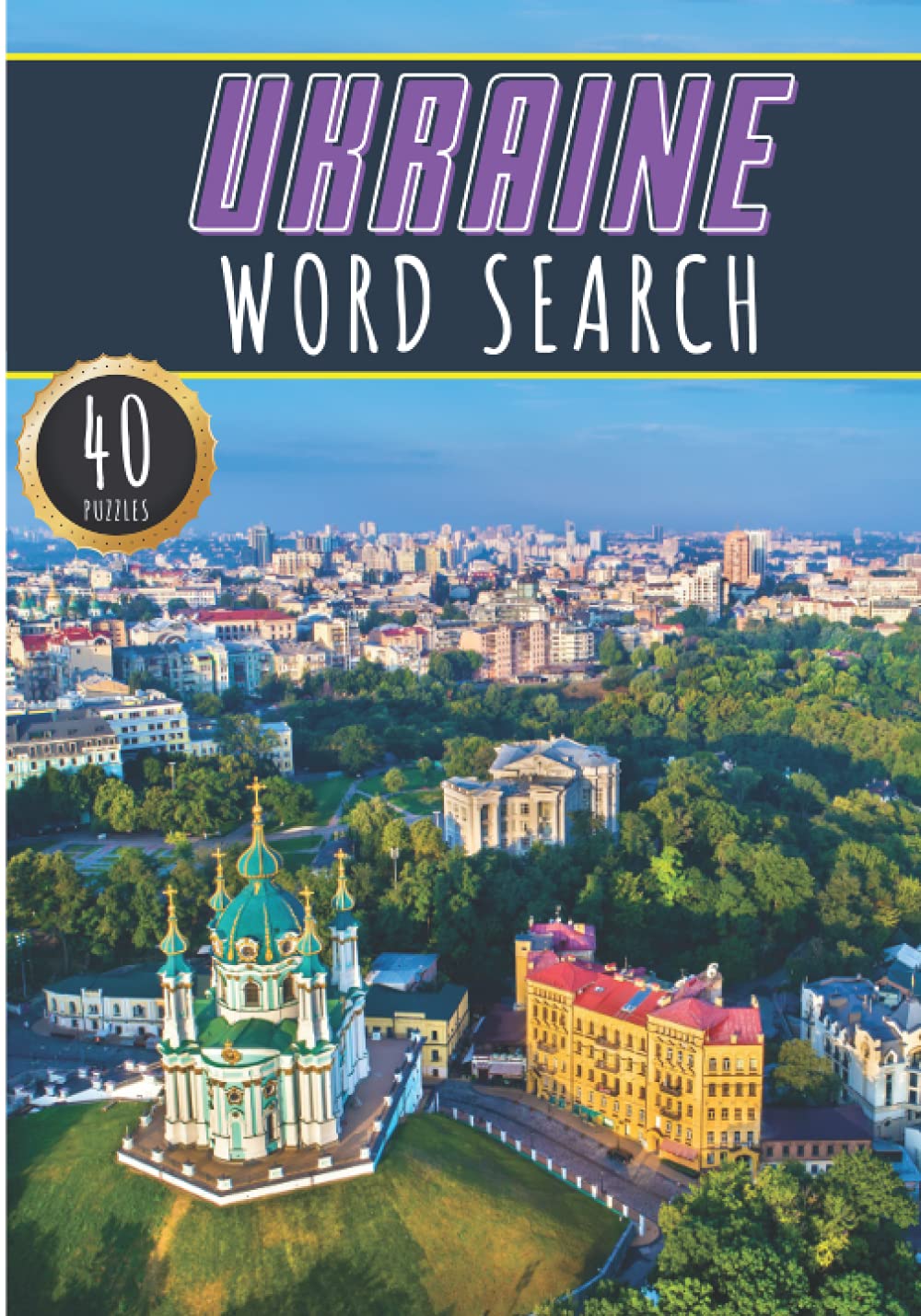 Ukraine Word Search: 40 Fun Puzzles With Words Scramble for Adults ...