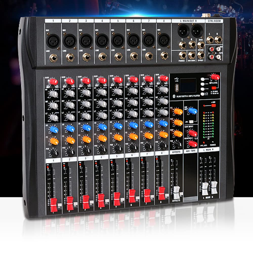 Amazon.com: Xuthusman 8 Channel USB Professional Live Studio Audio ...