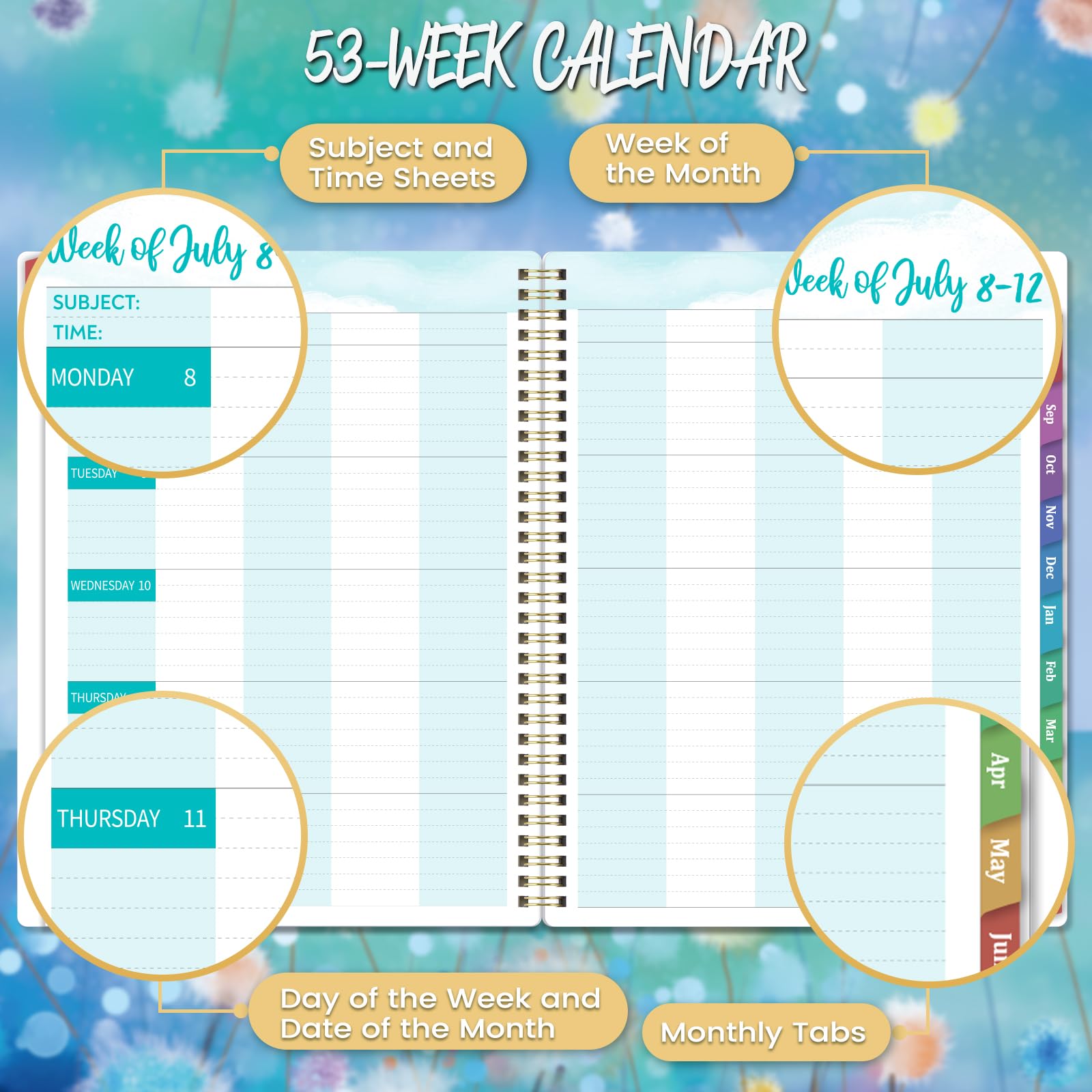 Snapklik.com : 2024-2025 Teacher Planner - Academic Planner 2024-2025 ...