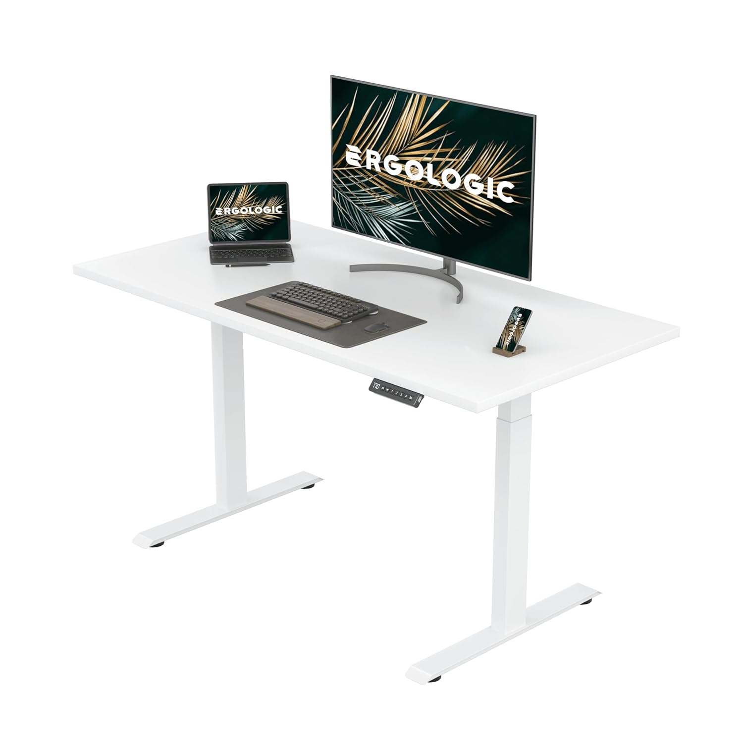 Ergologic Electric Height Adjustable Table for Home Office Work - Dual ...