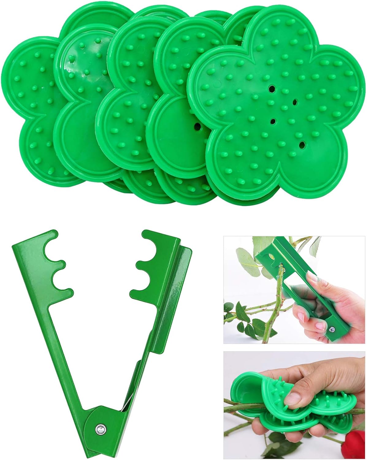Amazon.com: 5 Pcs Rose Thorn Stripper and 1 Pcs Removing Burrs Pliers Remover Rose Leaves ...