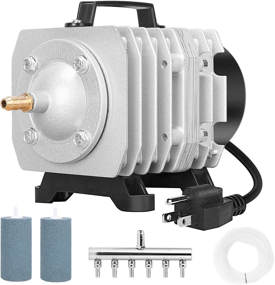 Amazon.com : VIVOSUN Commercial Air Pump 1110 GPH 8 Outlet 40W 70L/min ...
