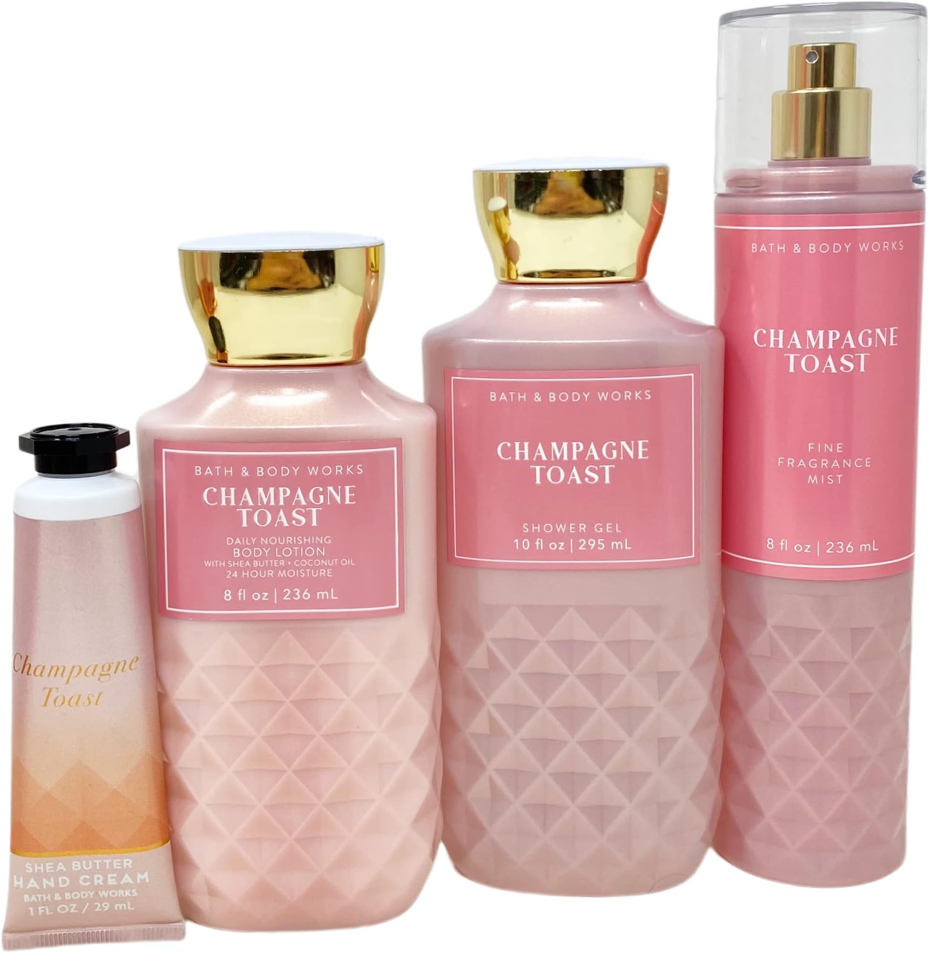 Amazon.com : Bath & Body Works Perfect In Pink Deluxe Gift Bag Set ...