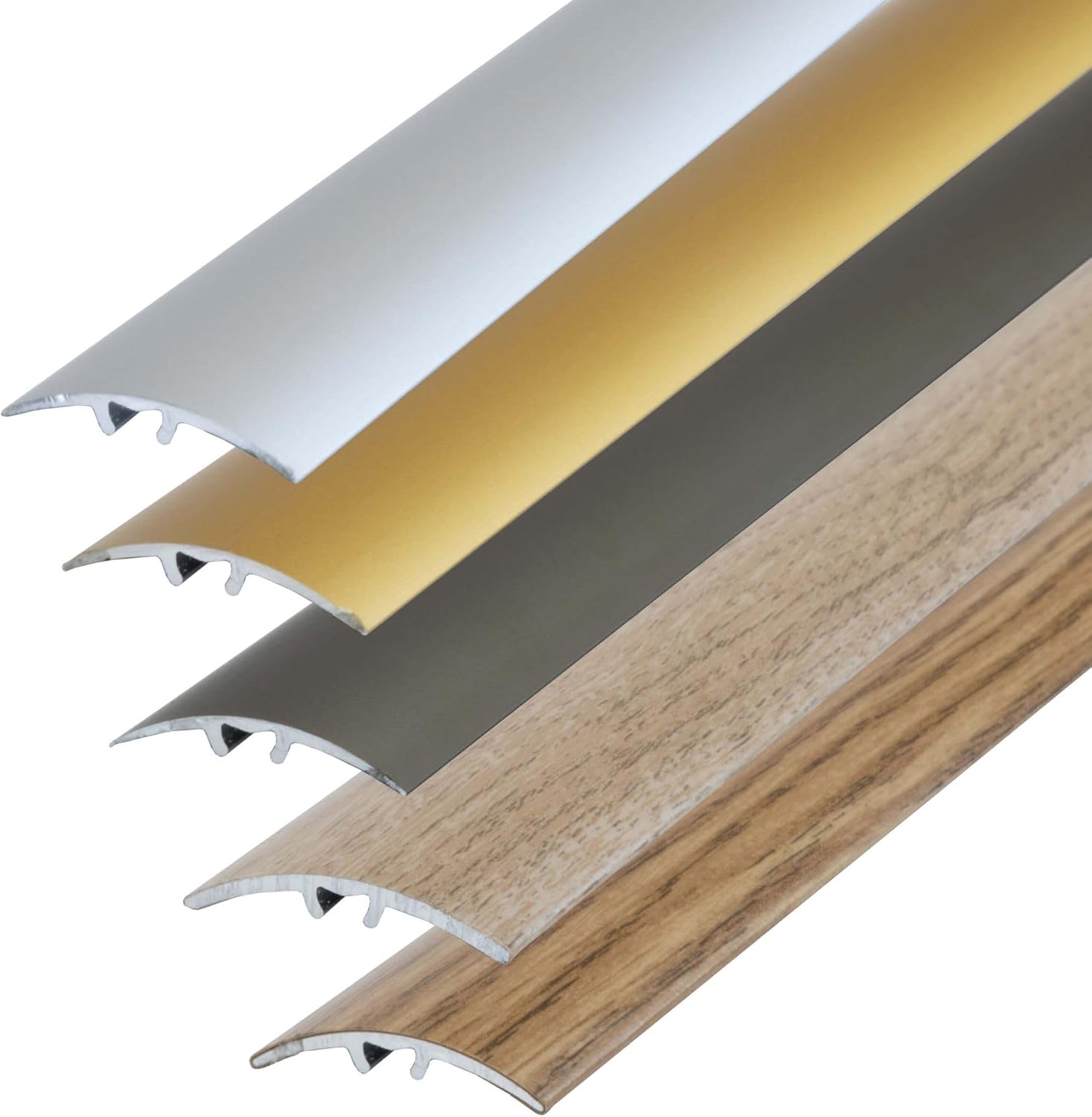 Dalsys 180 cm Transition Profile 50 mm Screw-On Aluminium Silver ...