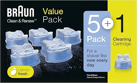Braun Clean and Renew Refill Cartridges, Pack of 6 : Amazon.co.uk ...