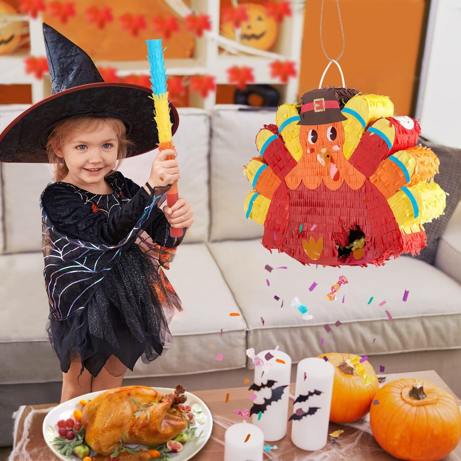 Snapklik.com : WERNNSAI Thanksgiving Turkey Pinata - Fall Decorations ...
