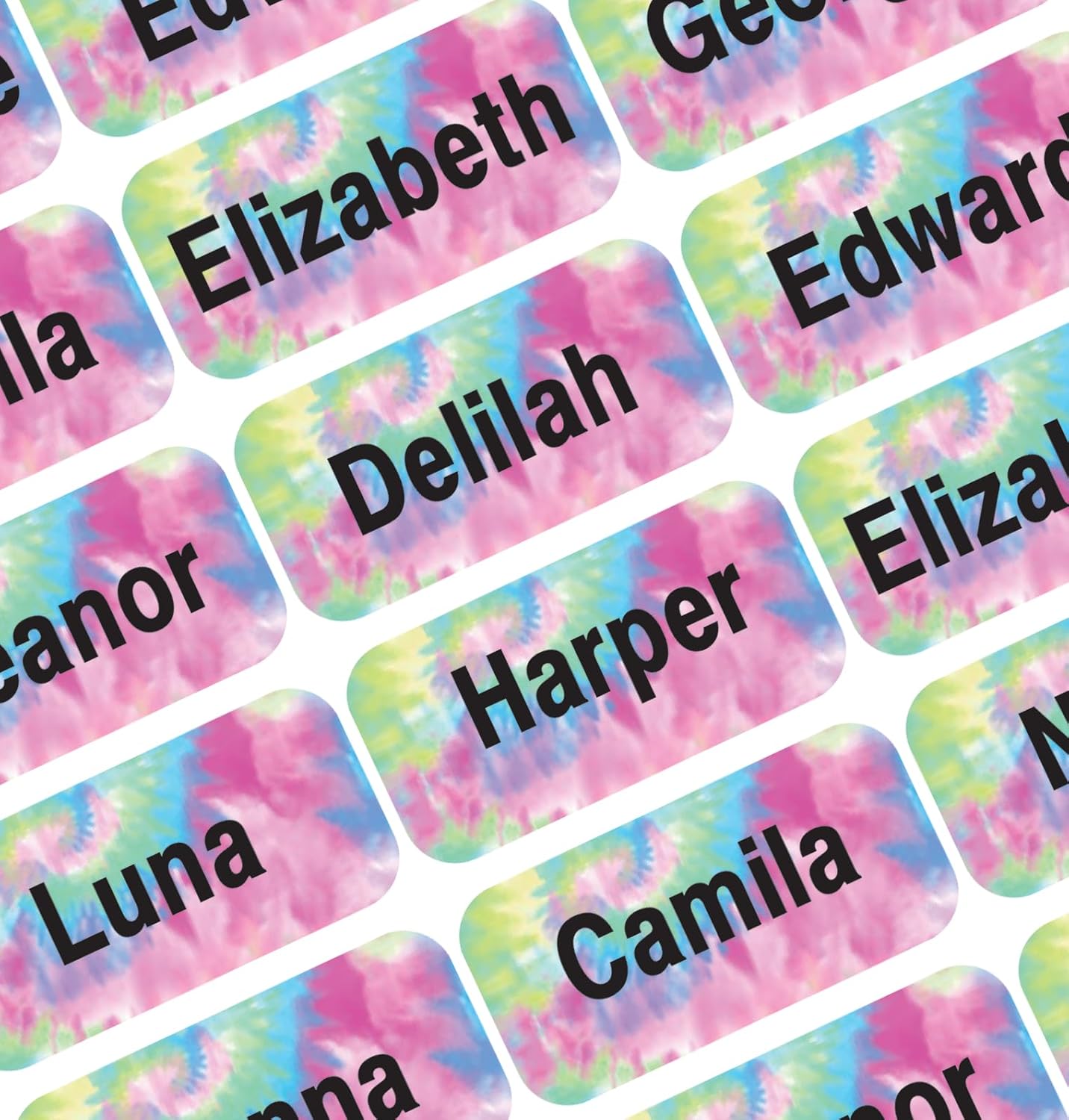 Amazon.com : Personalized Waterproof Name Labels Press and Stick Custom ...