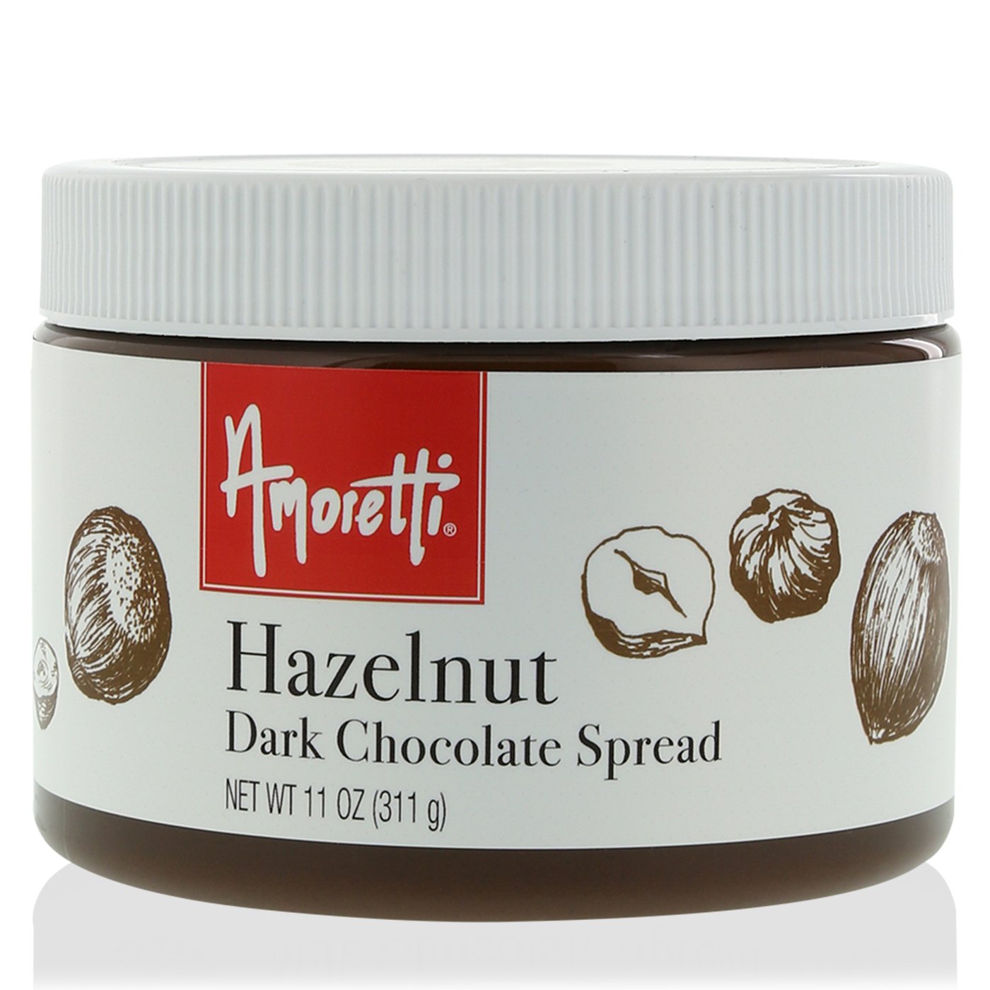 Amazon.com : Amoretti Hazelnut Spread, Dark Chocolate, 11 Ounce ...