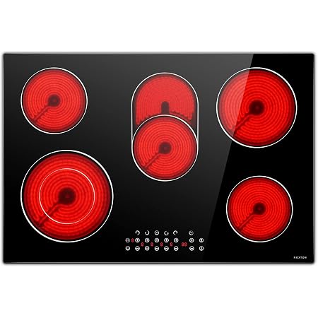 Amazon.com: Noxton Electric Cooktop 30 Inch 5 Burners Electric Stove ...