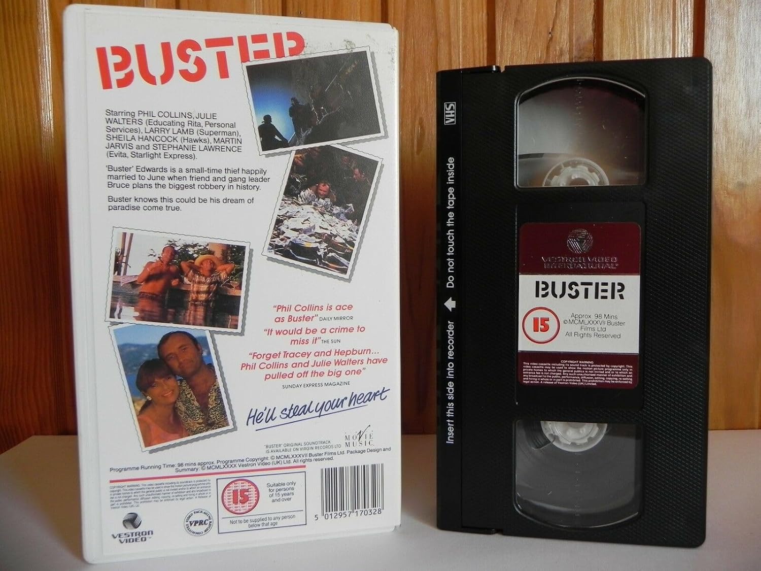 Amazon.com: Buster [VHS] : Phil Collins, Julie Walters, Larry Lamb ...
