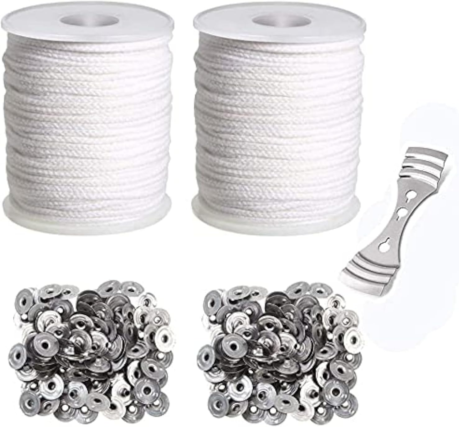 Amazon.com: 400 ft Cotton Candle Wick,24 PLY Braided Cotton Candle ...