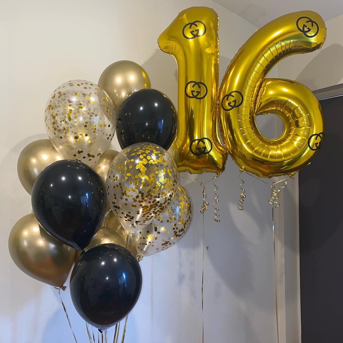 Kelfara Globos dorados metálicos, 60 globos de látex de color dorado ...