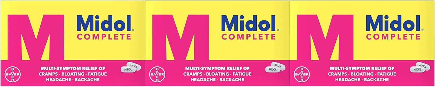 Amazon.com: Midol Complete Menstrual Pain Relief Caplets with ...