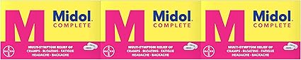 Amazon.com: Midol Complete Menstrual Pain Relief Caplets with ...