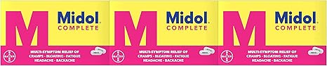 Amazon.com: Midol Complete Menstrual Pain Relief Caplets with ...