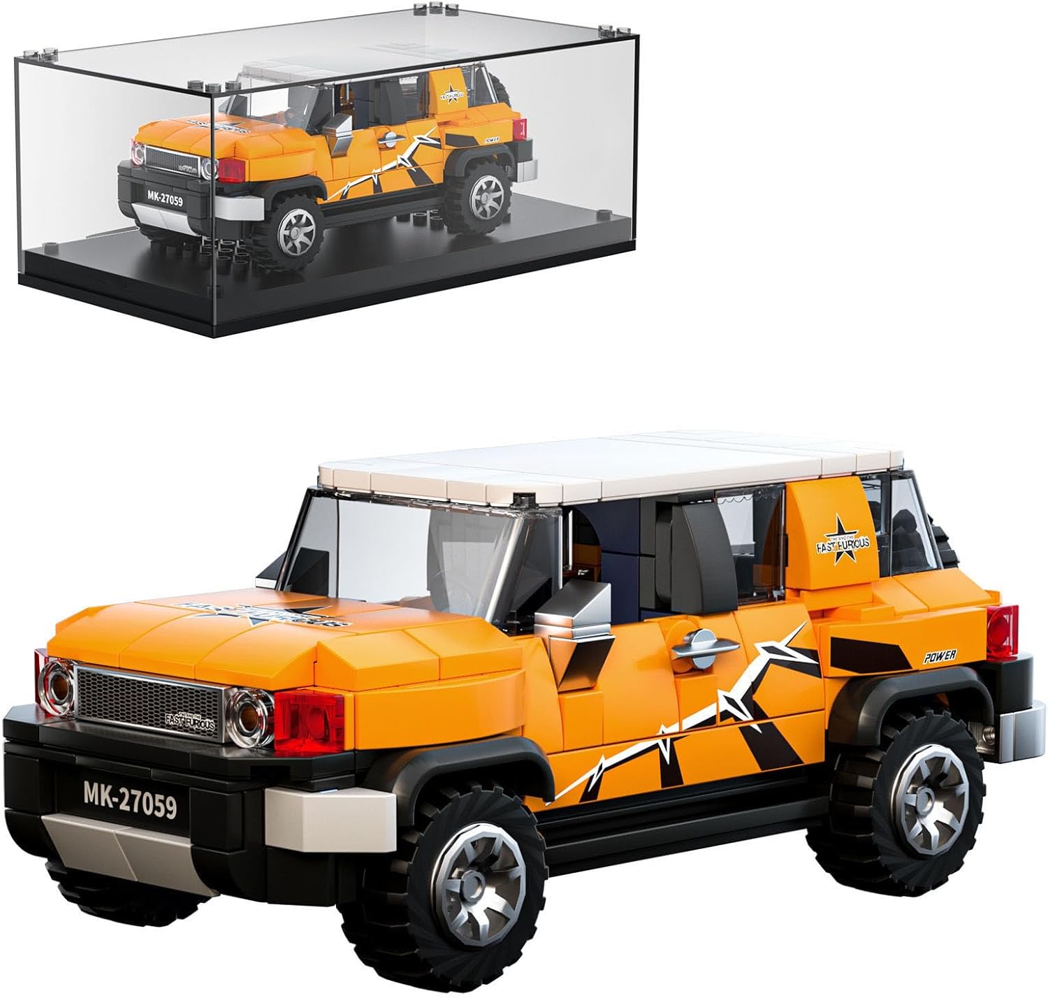 Amazon.com: Mould King Speed Champion SUV Building Toys with Display ...