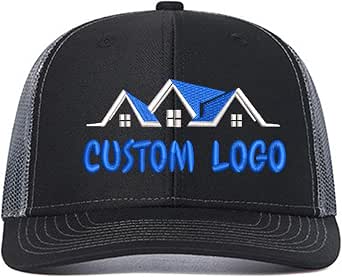 Amazon.com: Custom Logo Trucker Hat, Mesh Back Baseball Cap ...