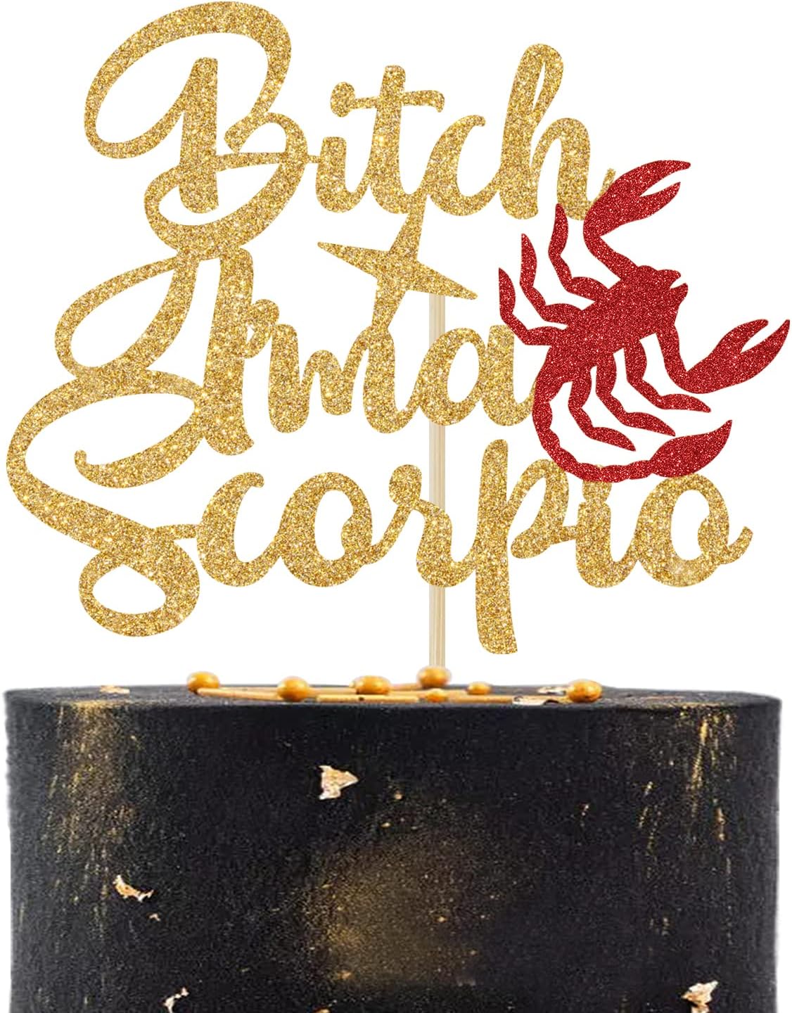 Constellation Party Decorations Big Scorpio Energy Cake Topper, Scorpio ...