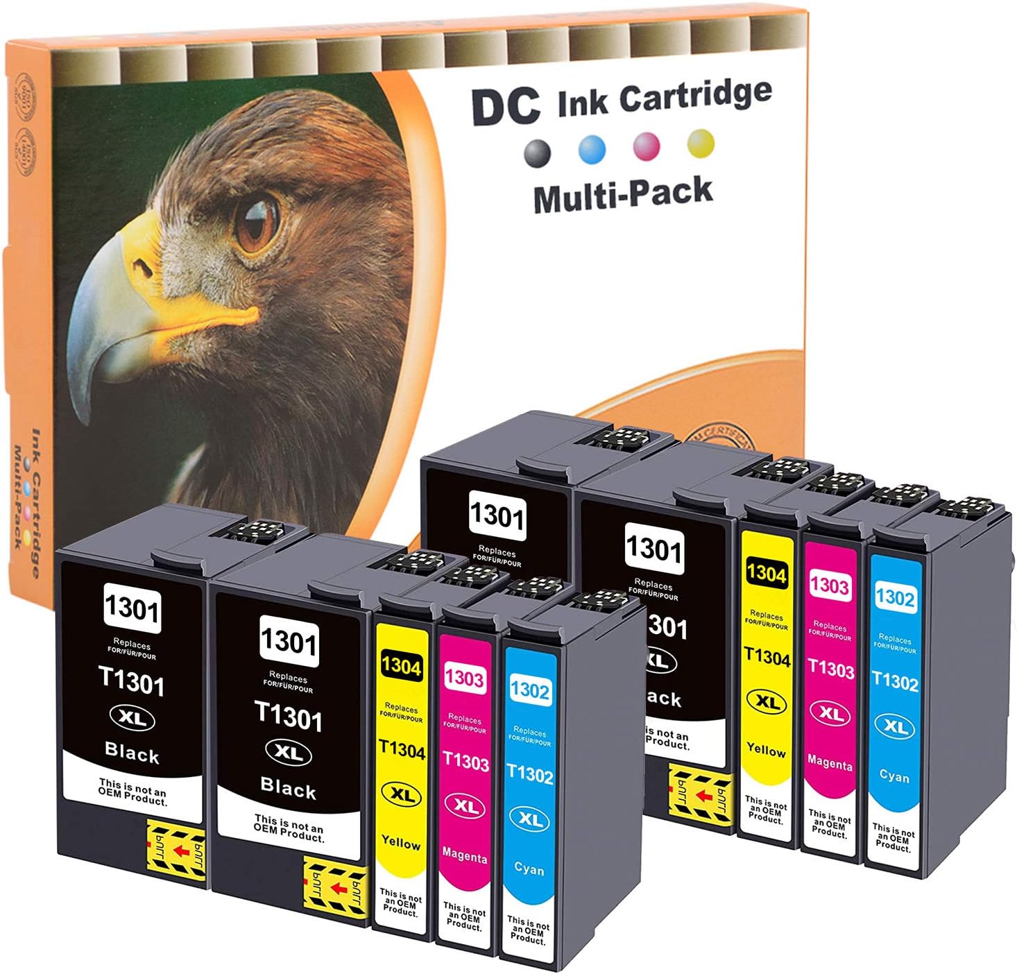 D&C 10 cartucce compatibili per Epson 13XL 13 per Epson WorkForce WF ...