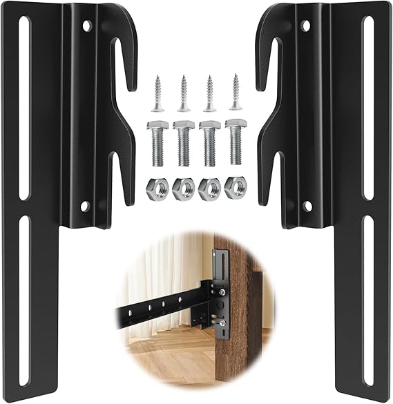 Amazon.com: Yuleimy 2 PCS #711 Bed Frame Bracket Adapter, Bolt-On to ...