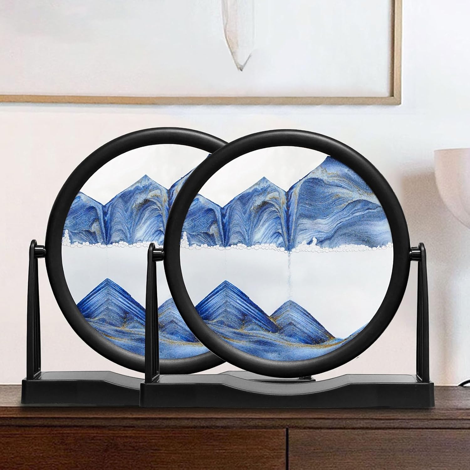 Amazon.com: BringLED Dynamic 3D Moving Sand Art with Easy-Flip Stand【2 ...