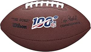 Amazon.com : WILSON NFL 100 The Duke Replica Composite Football ...