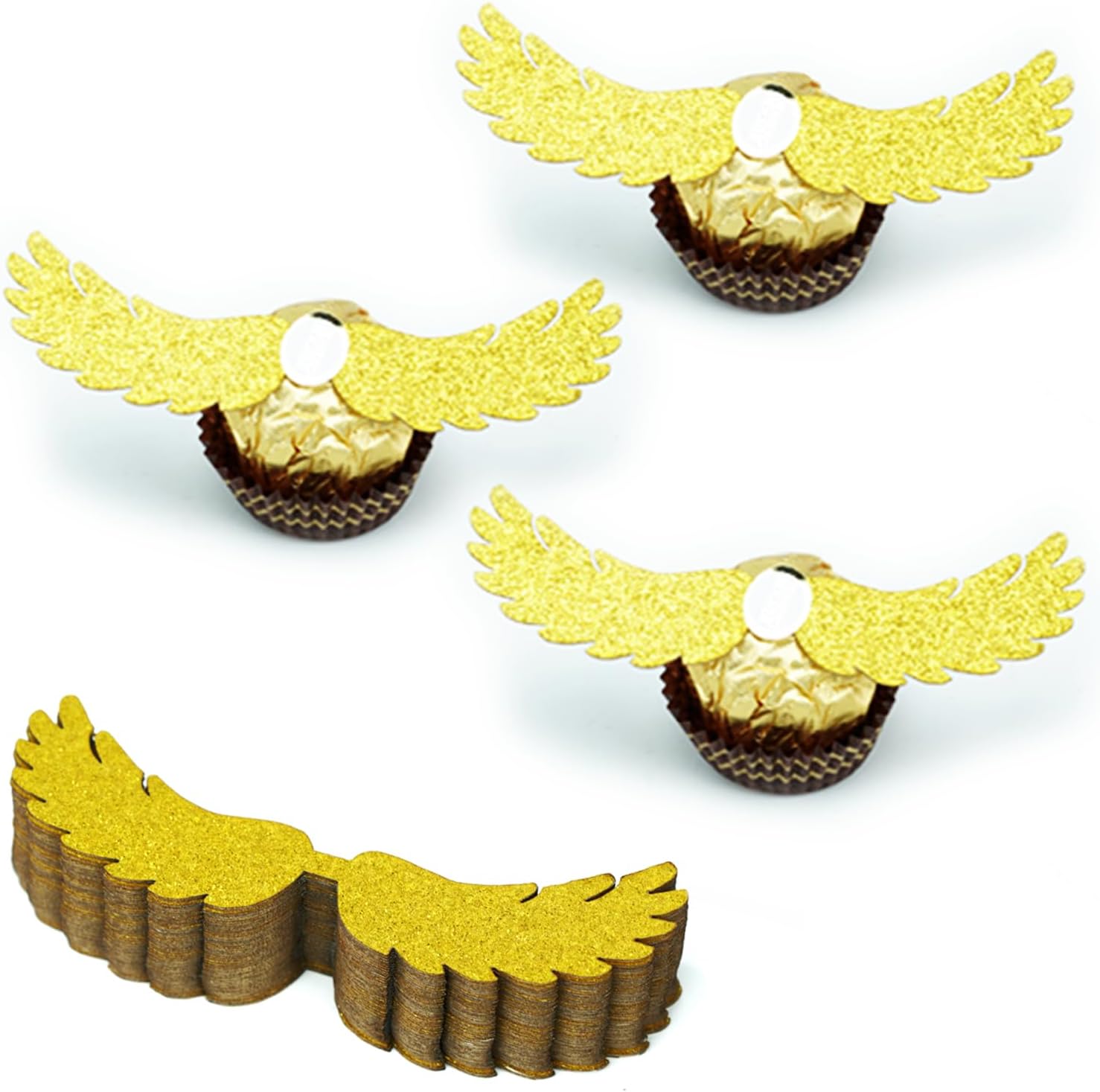 Amazon.com: Atopxing 50Pcs Wizard Party Chocolate Gold Decoration ...