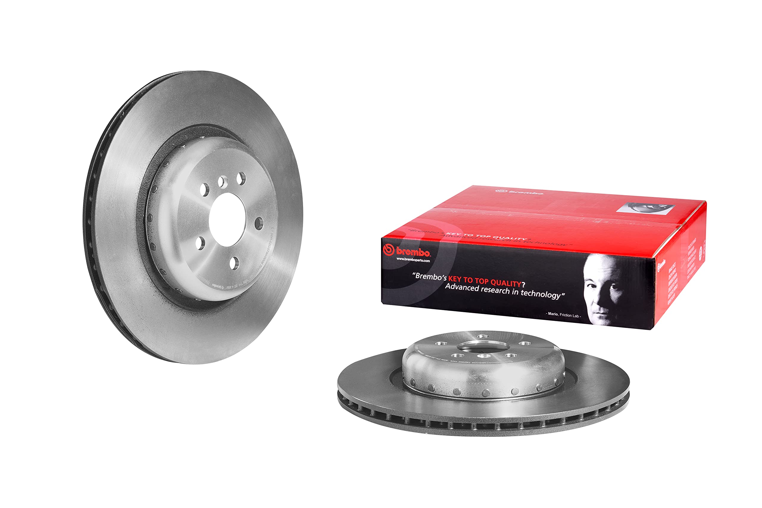 Brembo 09.D901.13 Composite two piece UV Coated Pillar Vented Brake ...