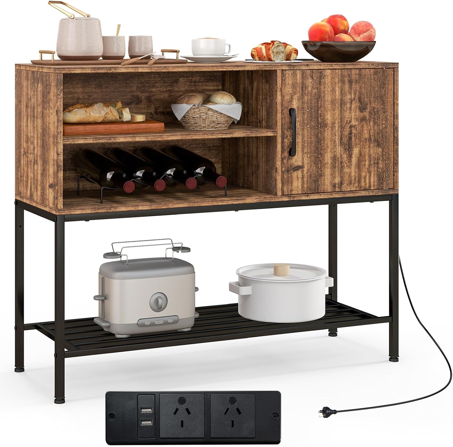 Amazon.com - Giantex Buffet Cabinet with Power Outlets & USB Ports ...
